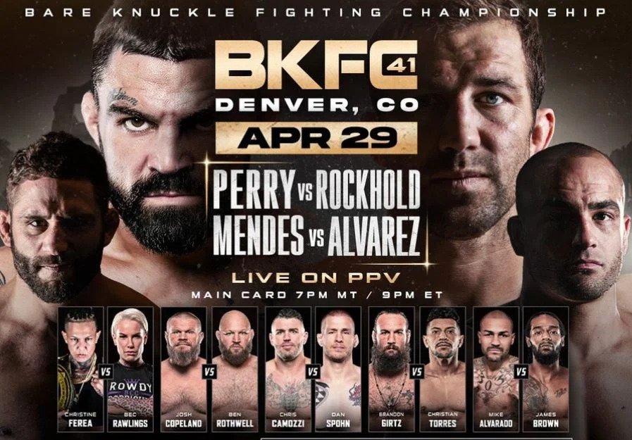 BKFC 41 Perry Vs Rockhold Live Stream Preview Fight Card Start Time